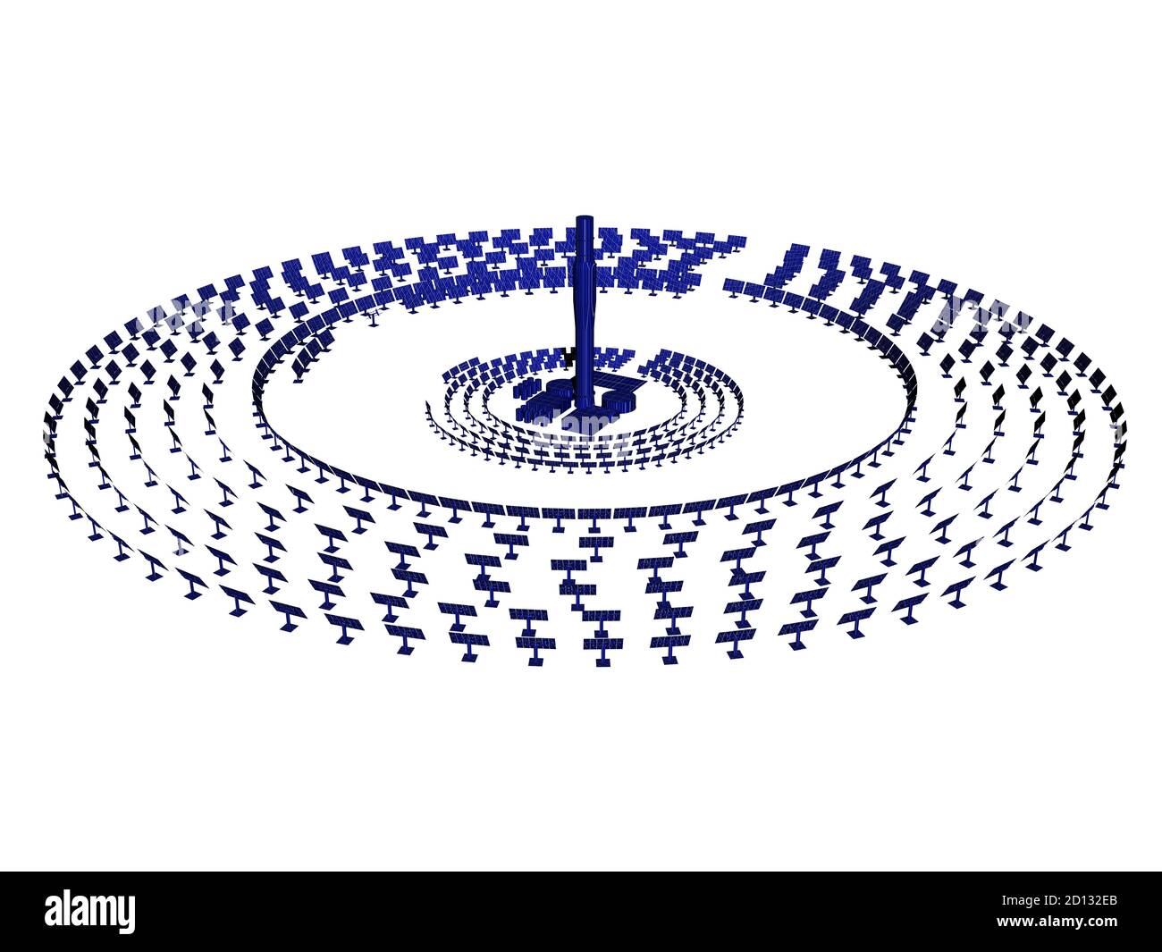 large round solar system in the desert Stock Photo - Alamy