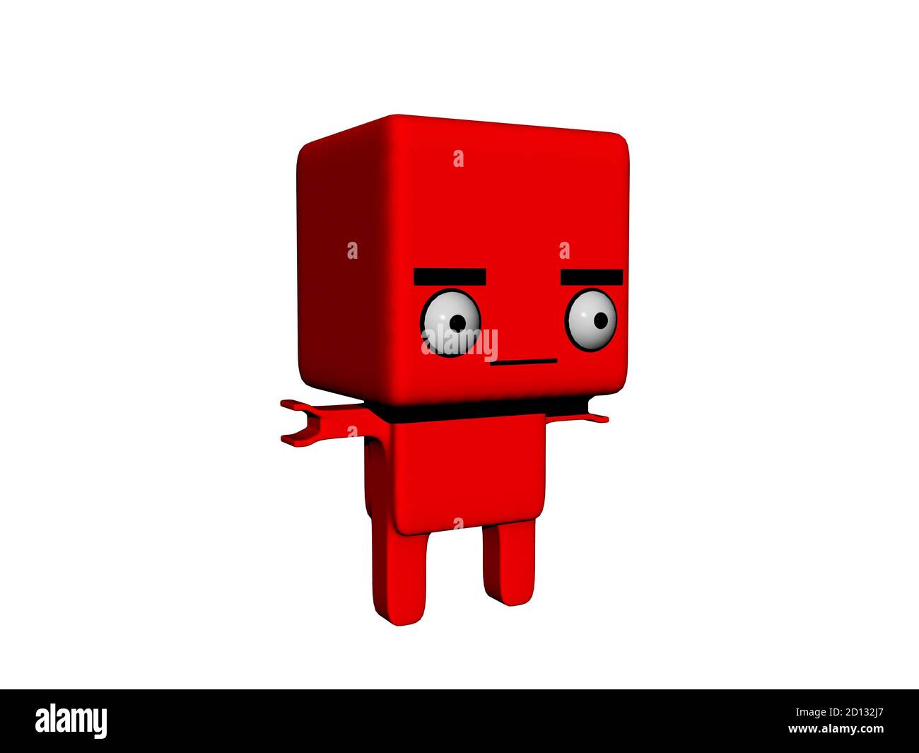 little red plastic man to play with Stock Photo - Alamy