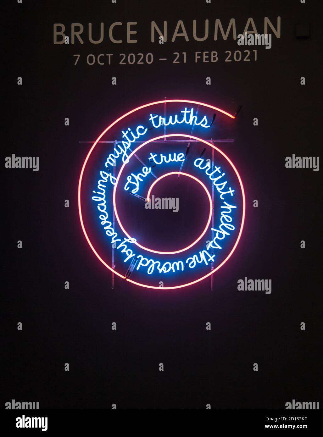 London UK 05 October 2020 Bruce Nauman is recognised as one of the most ...