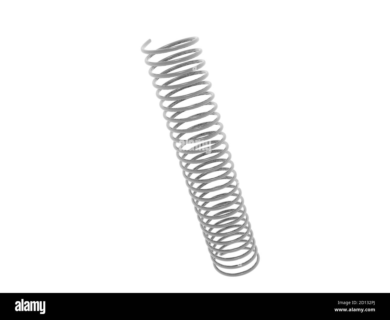 steel colored and elastic spring Stock Photo - Alamy