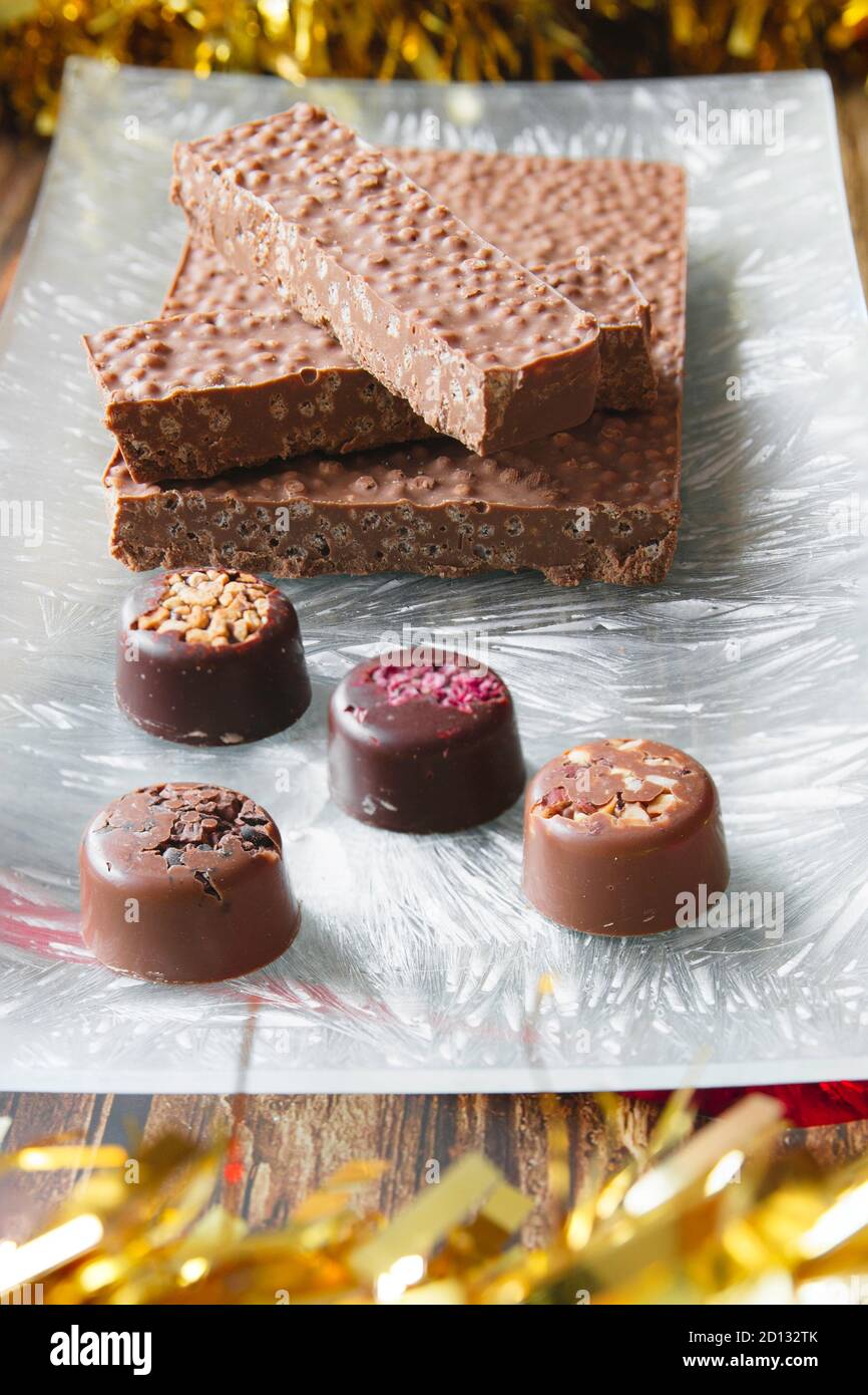 Turron is a typical Christmas food in Spain. This one is made with ...