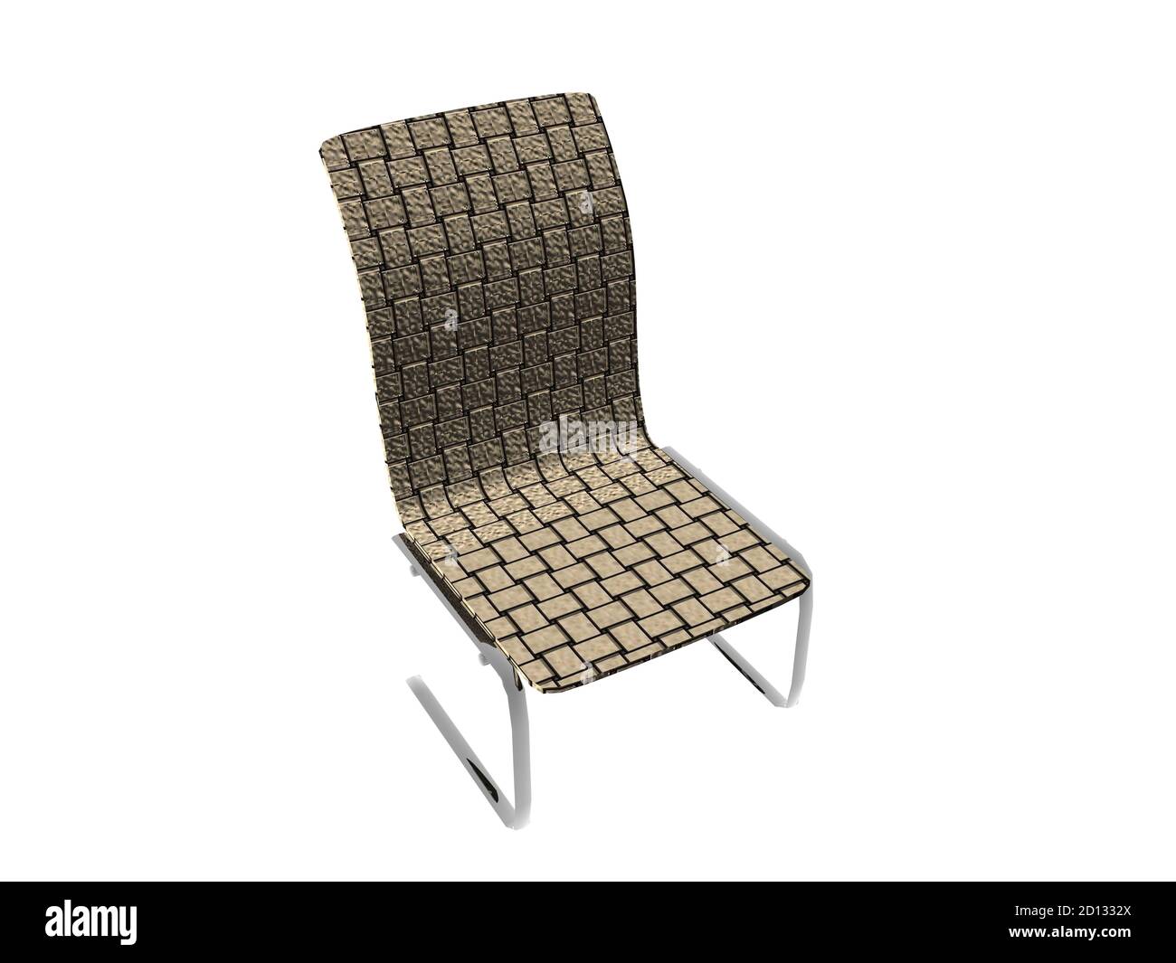 simple office chair with steel frame Stock Photo - Alamy