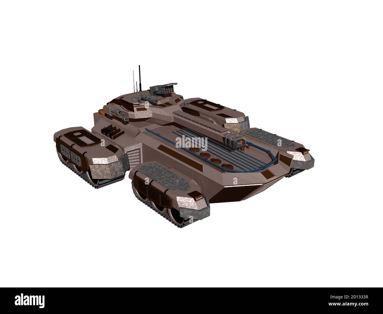 heavy tracked vehicle with rocket launcher Stock Photo - Alamy