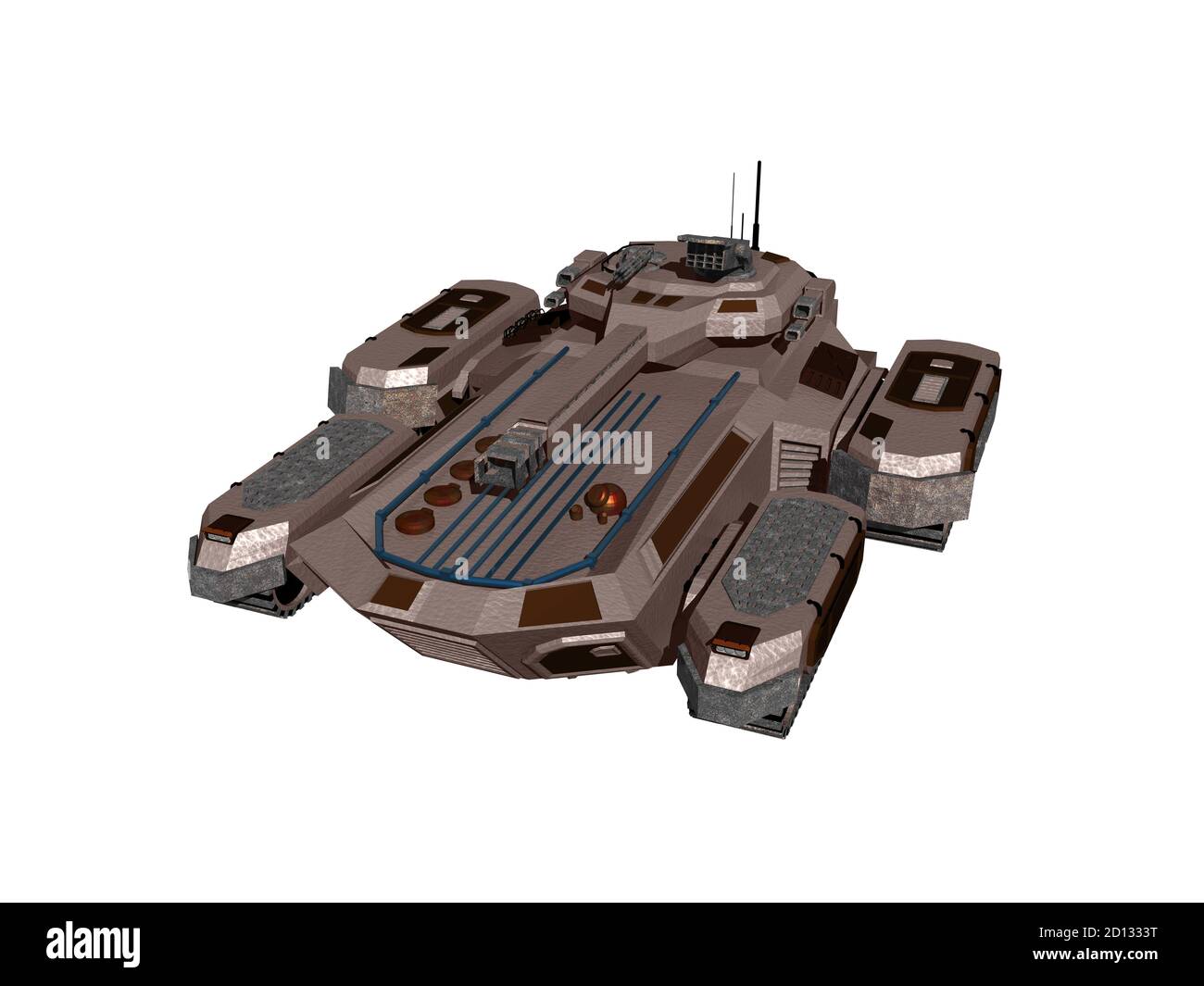 heavy tracked vehicle with rocket launcher Stock Photo - Alamy