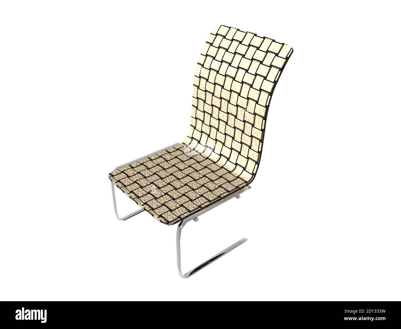 simple office chair with steel frame Stock Photo - Alamy