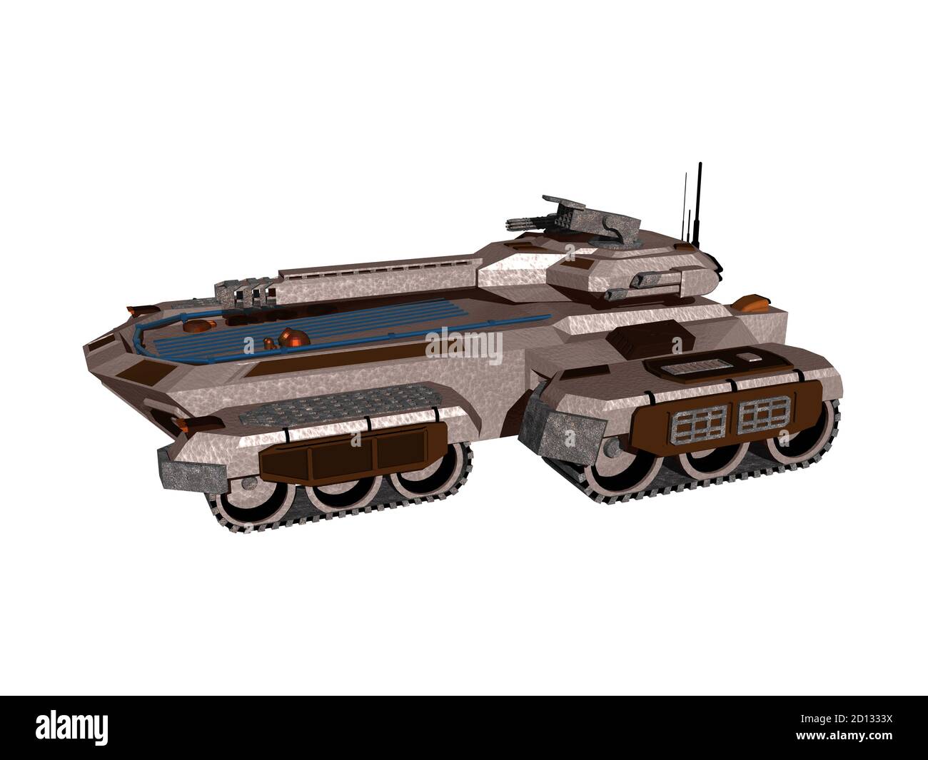 heavy tracked vehicle with rocket launcher Stock Photo - Alamy