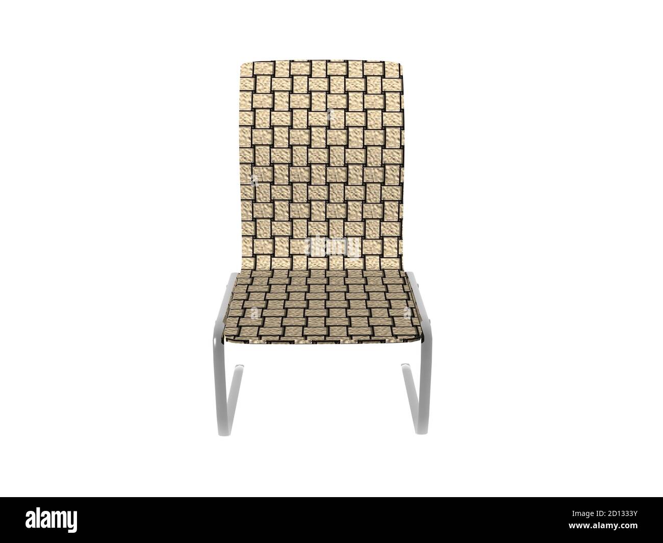 simple office chair with steel frame Stock Photo - Alamy