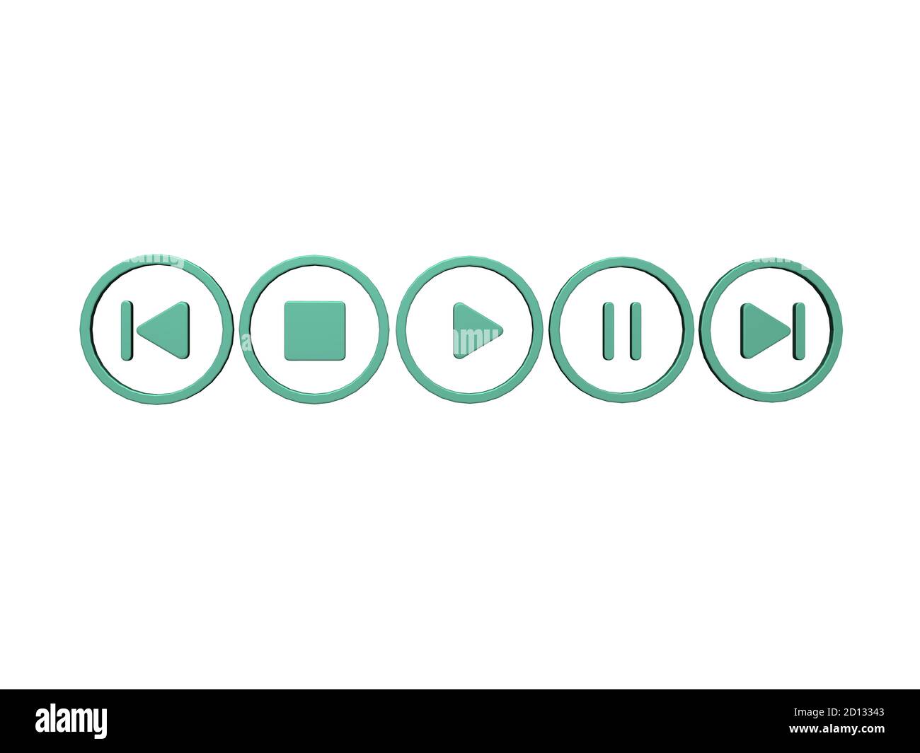 Round symbols for start stop on consumer electronics devices Stock ...
