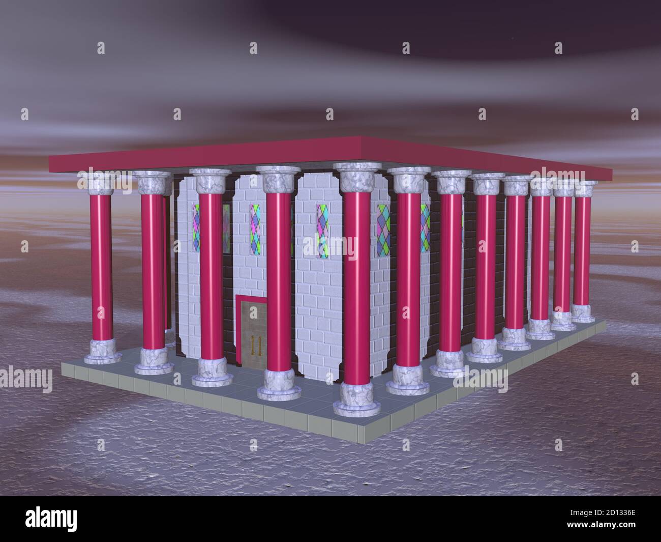 ancient Roman or Greek portico Stock Photo - Alamy