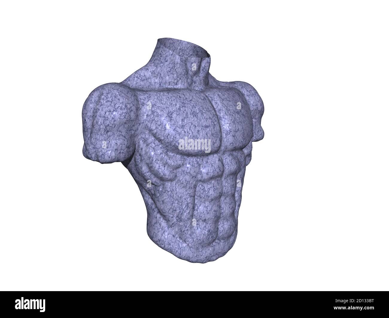 stone torso of a muscular man Stock Photo - Alamy
