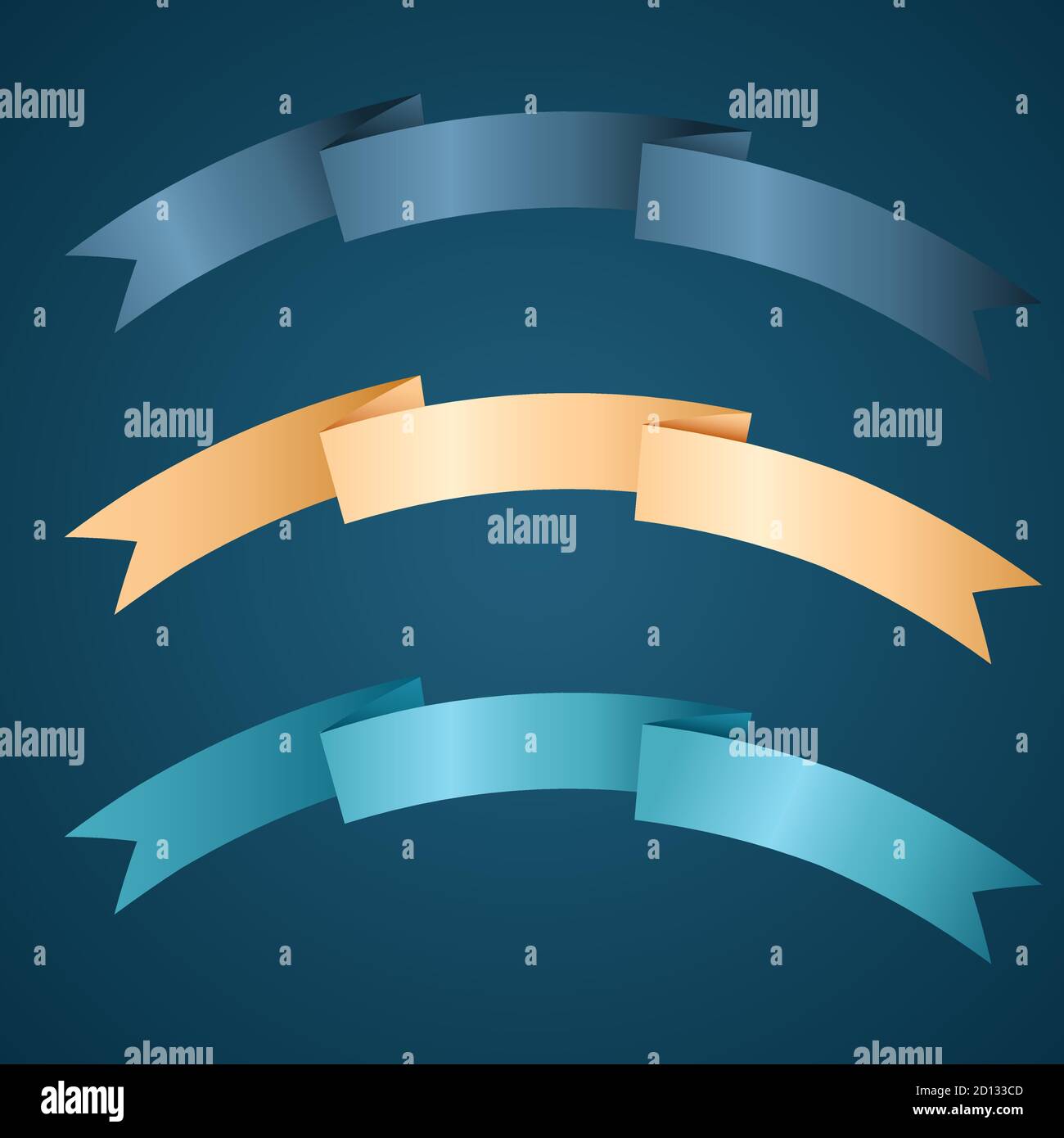 Colorful ribbon for title, design of promotional products, use to ...