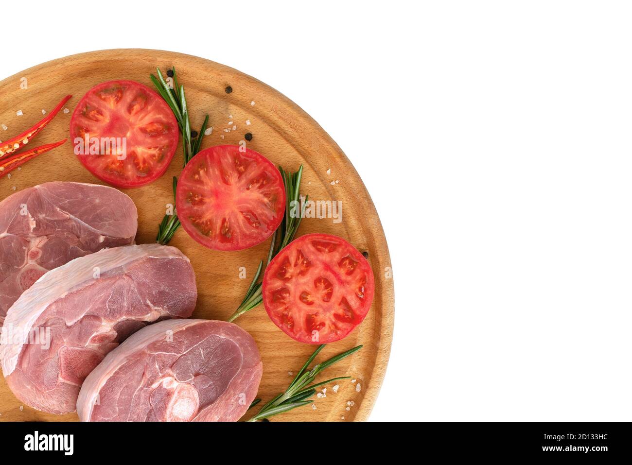 pieces of raw turkey meat, chopped leg steak, portioned barbecue pieces ...