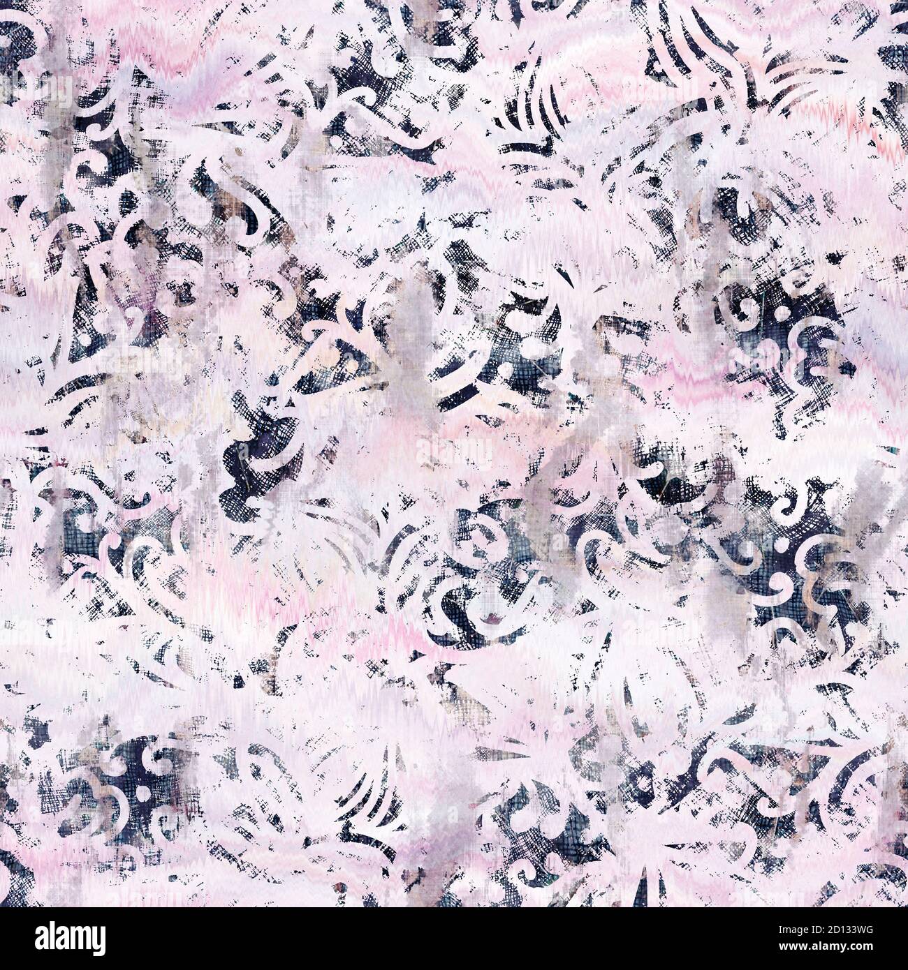 Mixed media collage drawn seamless pattern swatch Stock Photo - Alamy