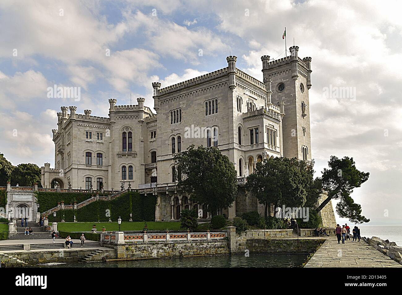 on the coast near trieste there is the castle of miramare attraction of ...
