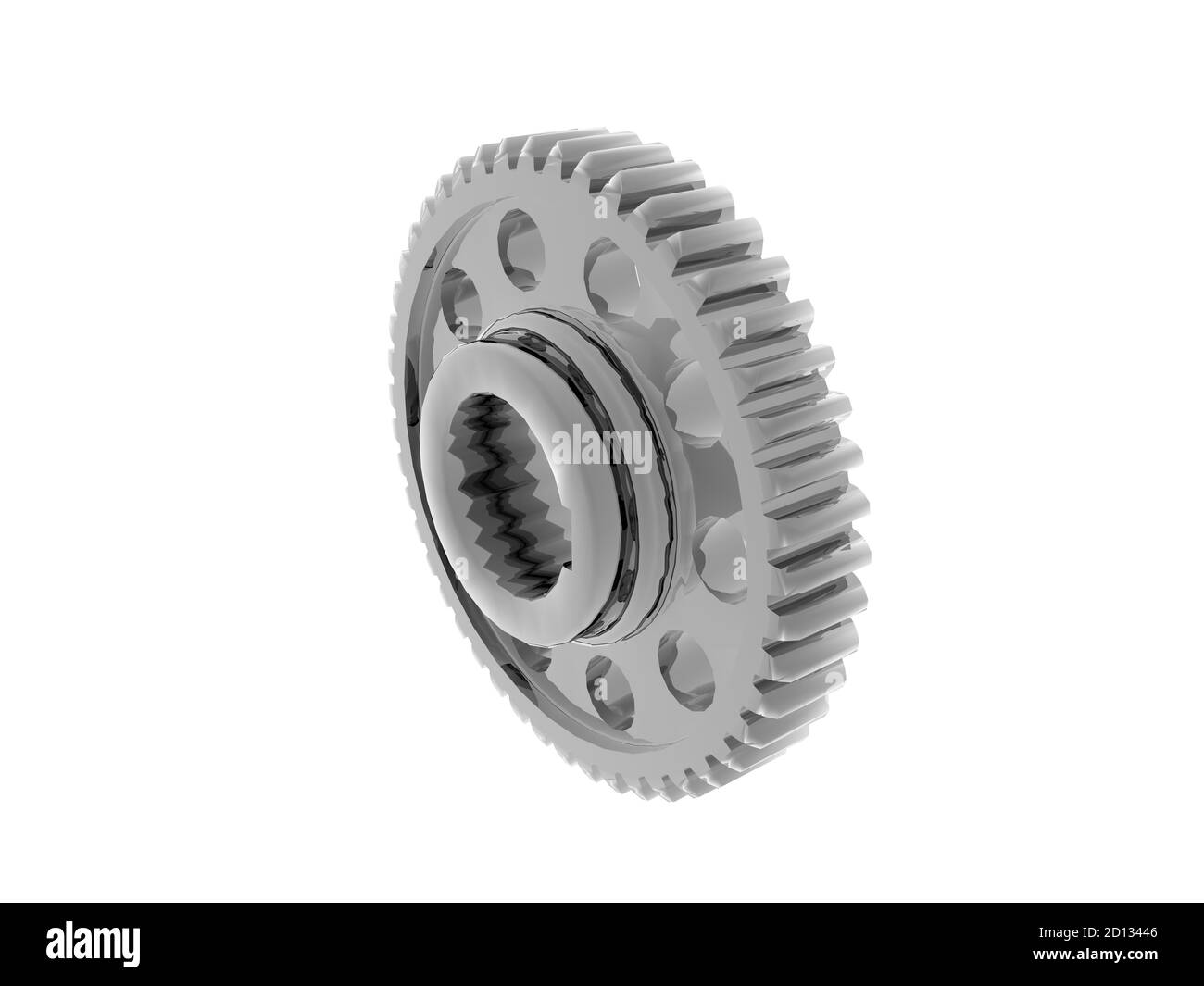 silver gear from a gear Stock Photo - Alamy