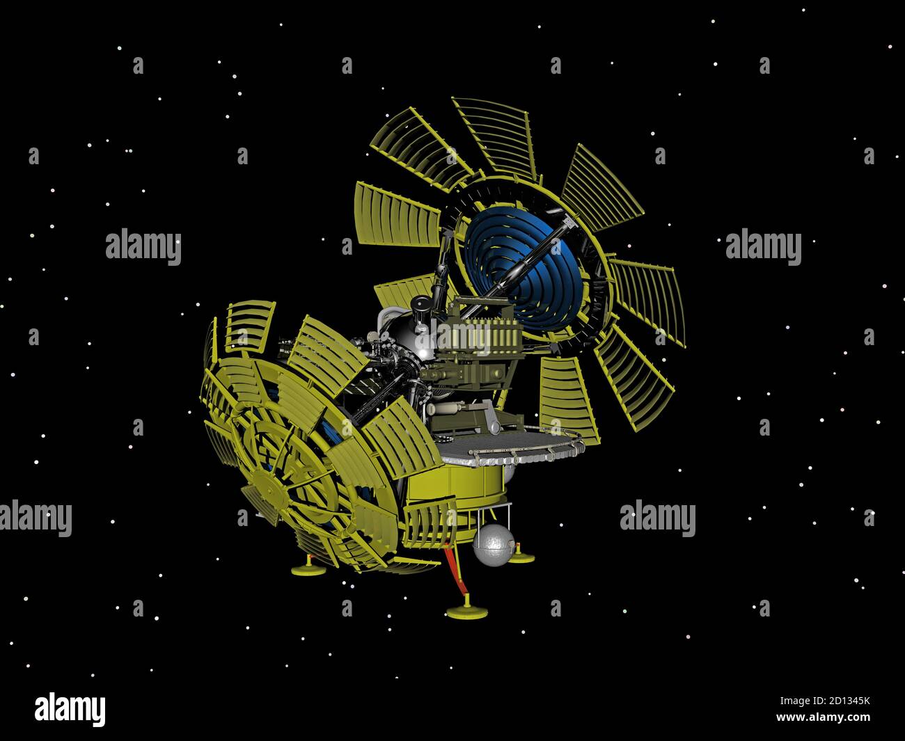 futuristic time machine with levers and indicators Stock Photo - Alamy