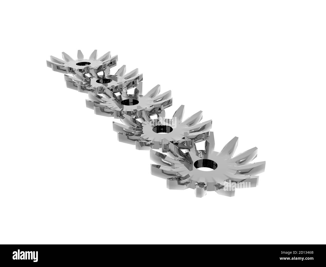 stainless steel gears in a row Stock Photo - Alamy