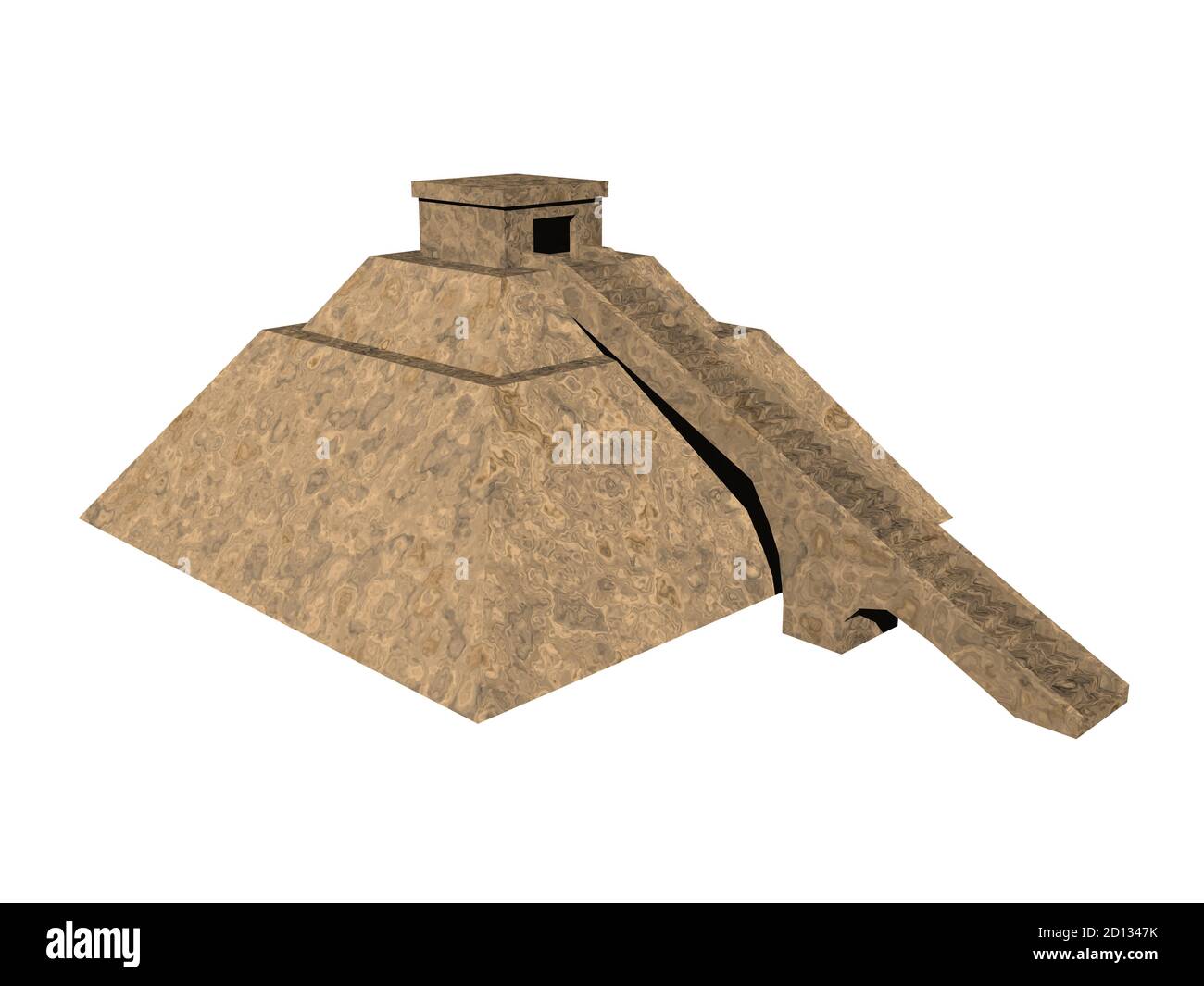 Mayan pyramid in America Stock Photo - Alamy