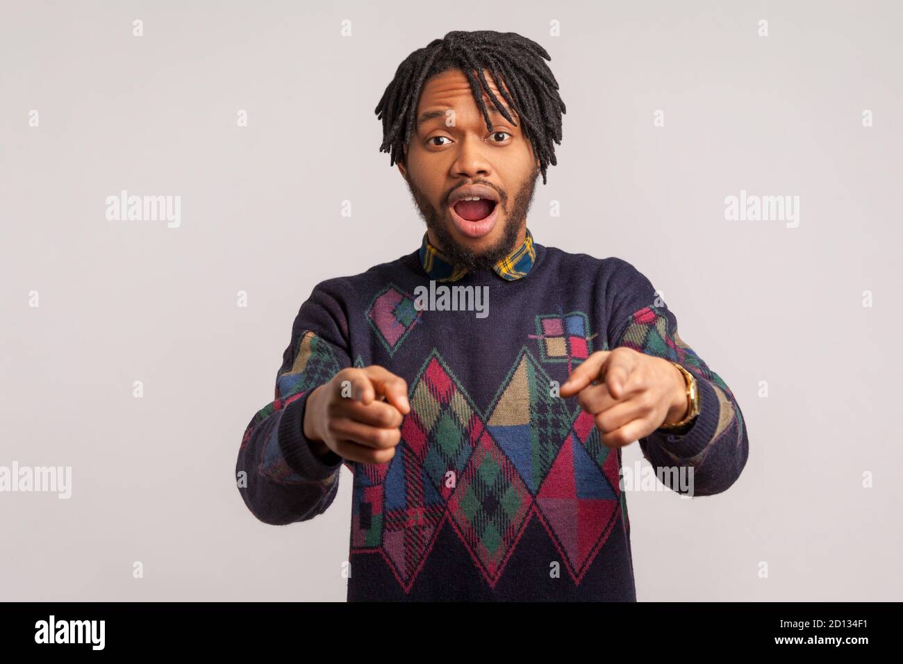 Startled shocked african american hi-res stock photography and images ...