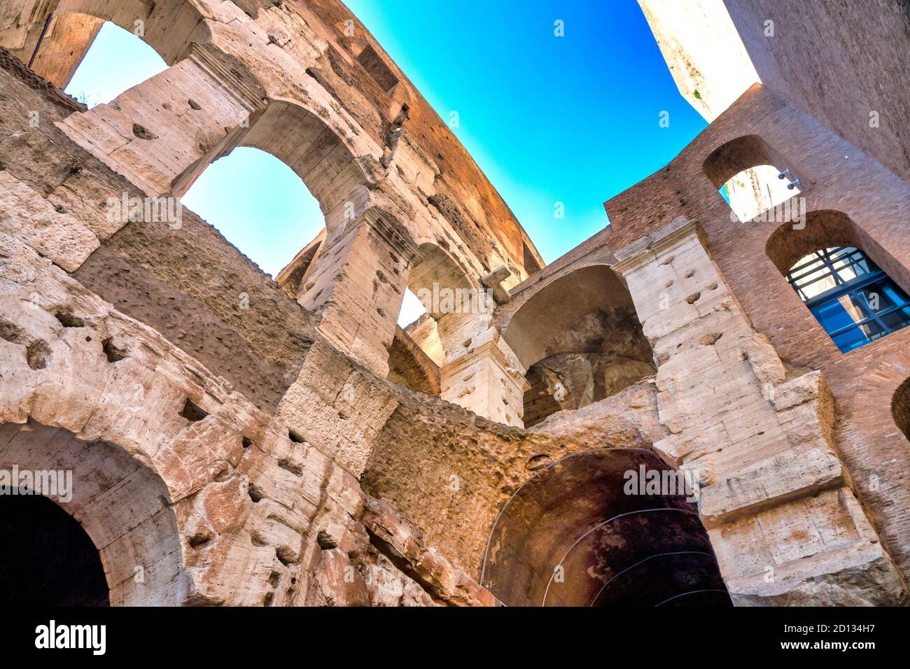 Interior of the Colosseum, Rome, Italy Stock Photo - Alamy