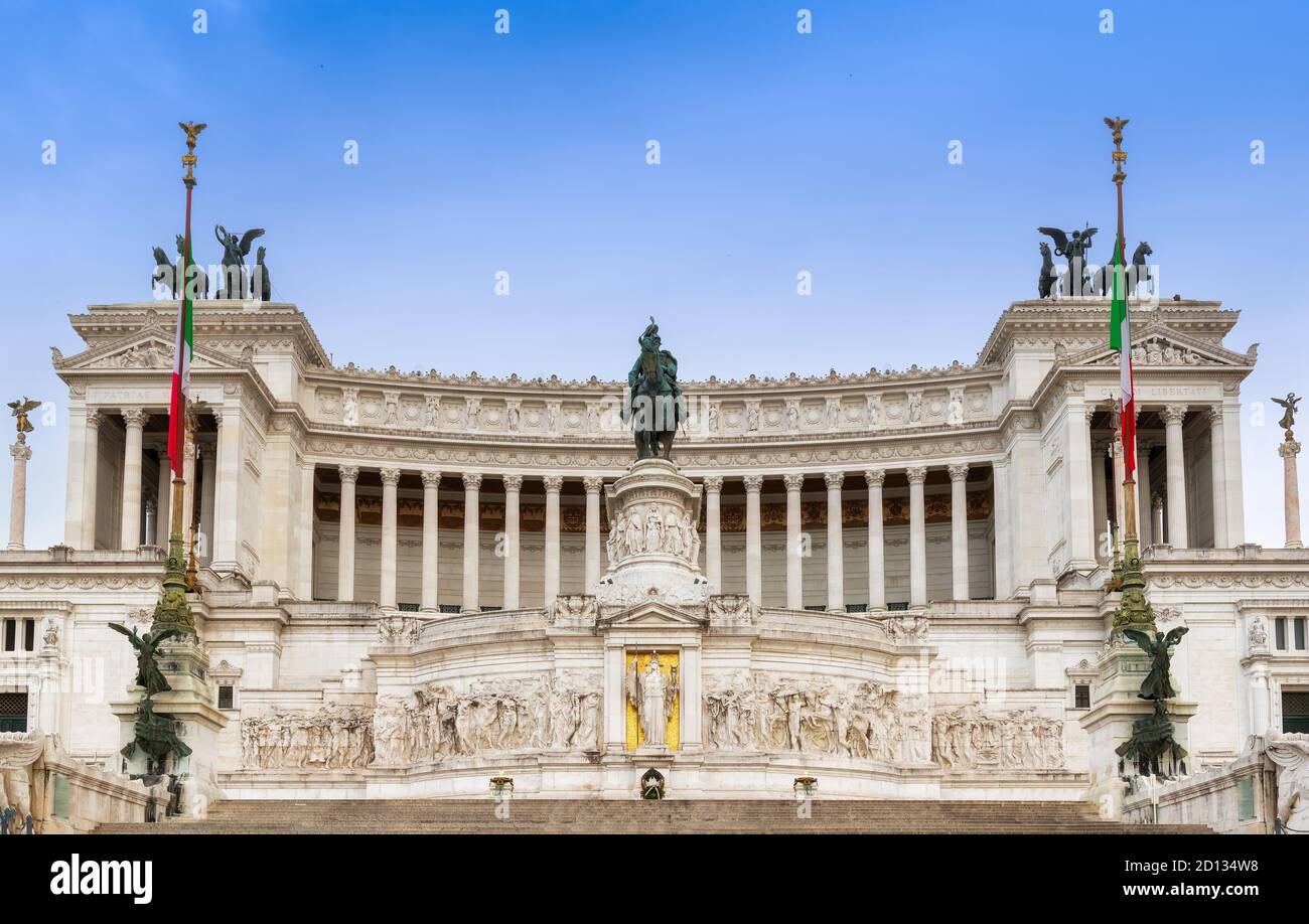 The Victor Emmanuel II National Monument in Rome, Italy Stock Photo - Alamy