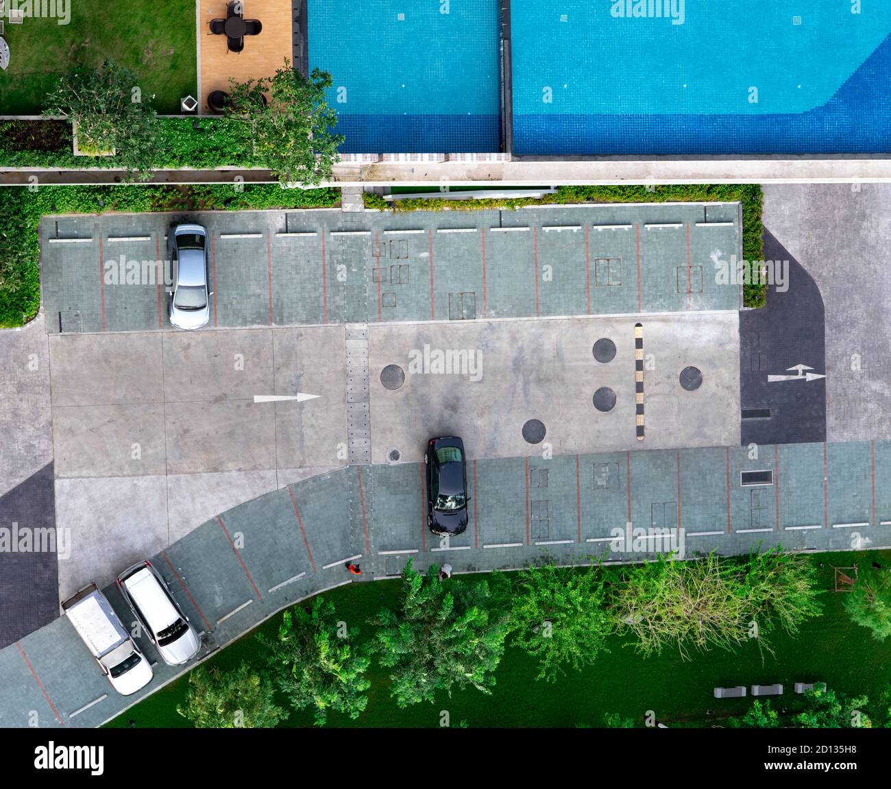 Pool table aerial view hi-res stock photography and images - Alamy