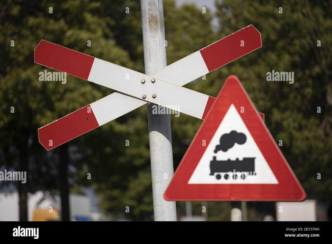 AADORP, NETHERLANDS - Sep 07, 2020: Dutch traffic sign depicting a ...