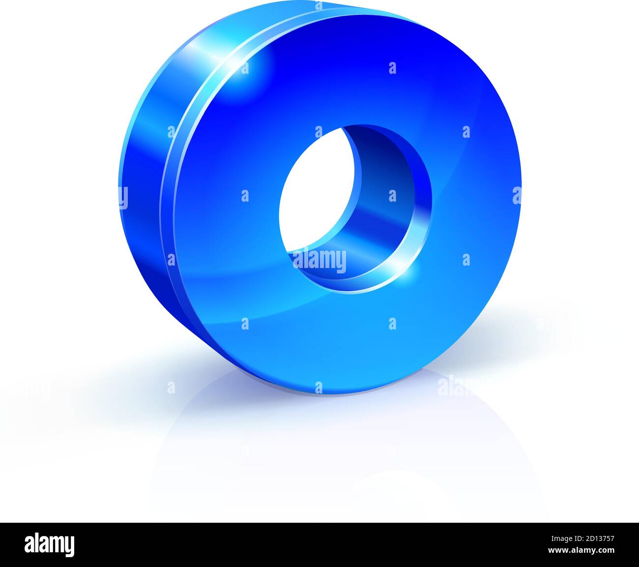 Number zero 3d render Stock Vector Images - Alamy