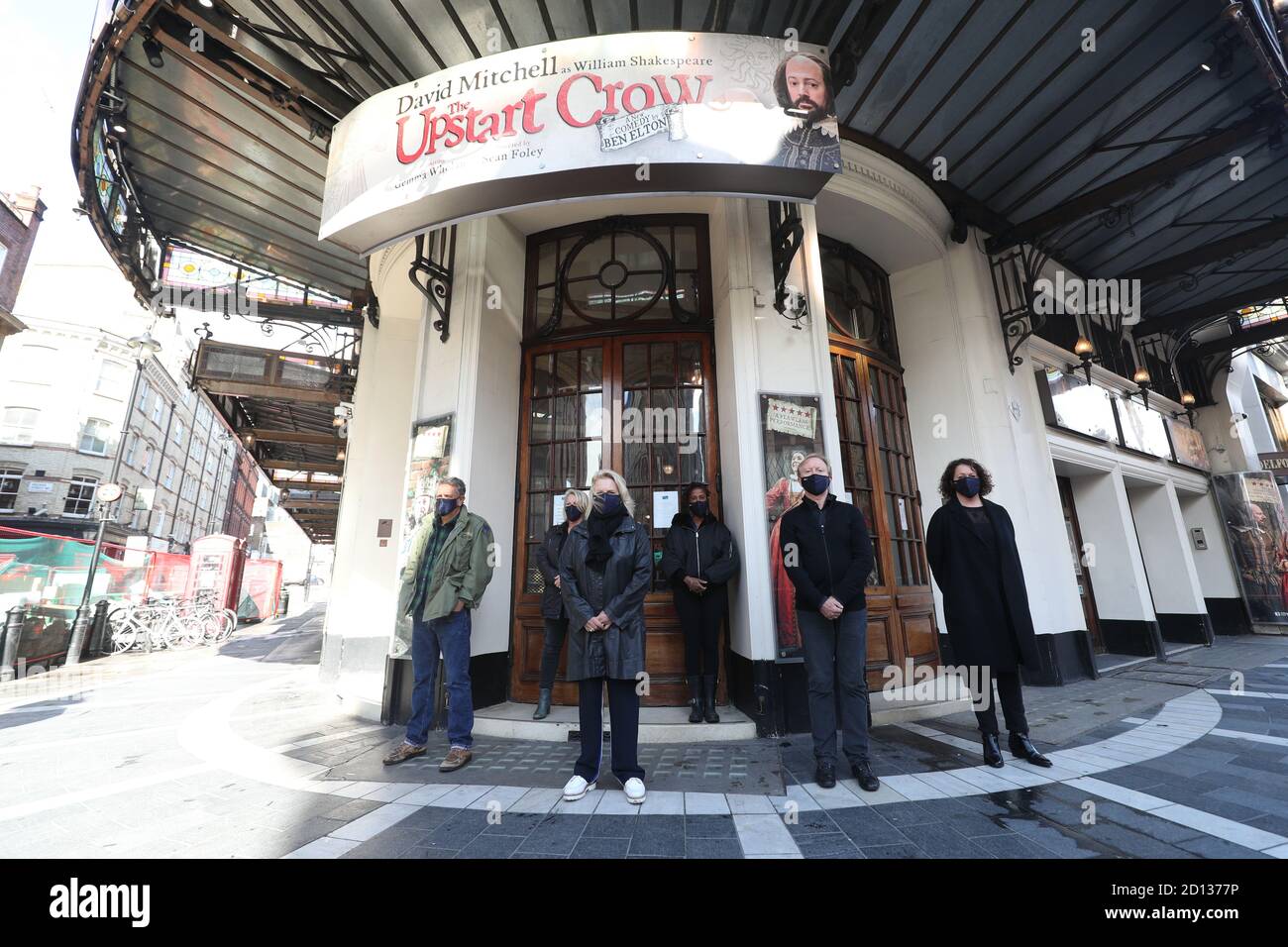 (left to right) Theatre producer David Pugh, actor comedian and writer ...