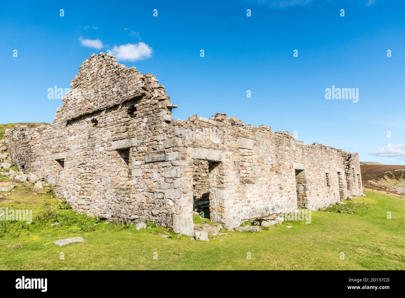 This is the ruins of the abandoned surrender lead mine hi-res stock ...