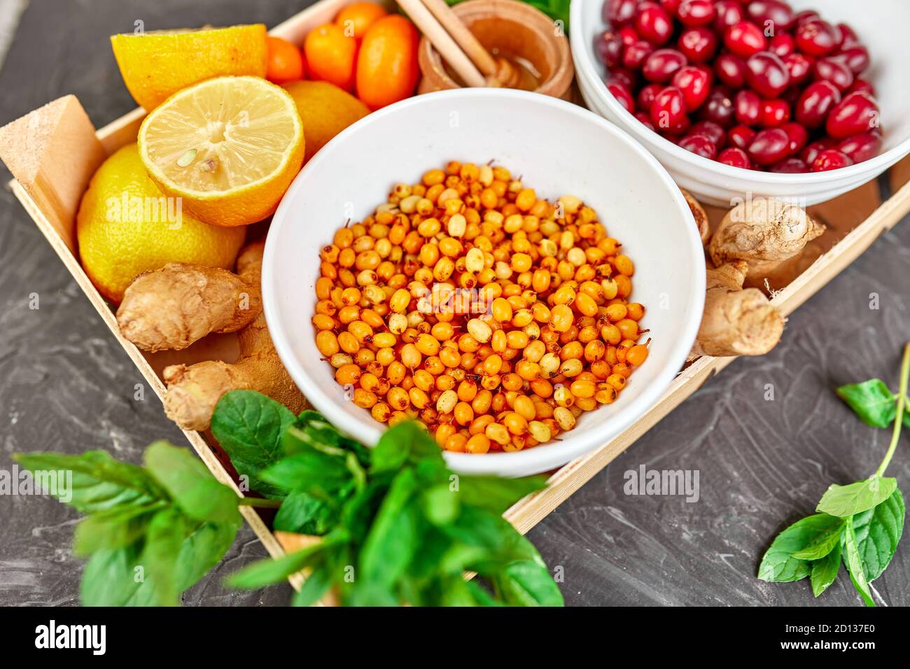Trendy Virus protection food, coronavirus, immunity concept Stock Photo ...