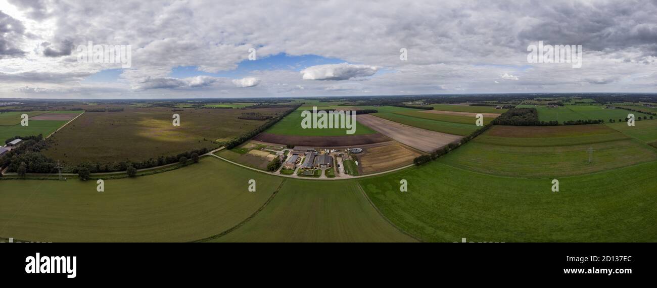 Dutch farmland panorama Stock Photo - Alamy