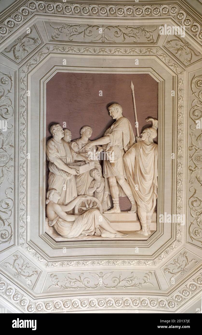 Western Europe, Italy, Rome, Vatican City, Detail of a Neo-classical ...