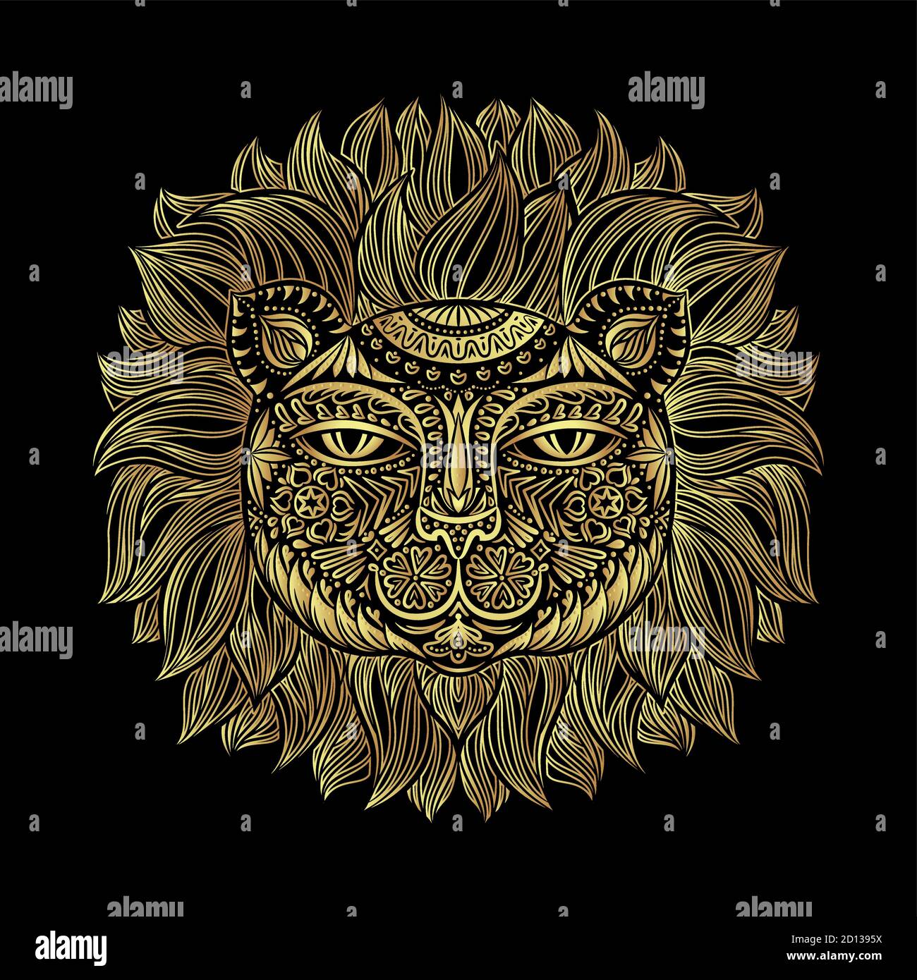 Tribal Print Lion