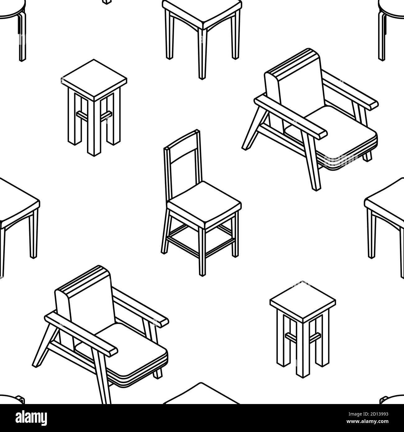 Chairs plan view vector Stock Vector Images - Alamy