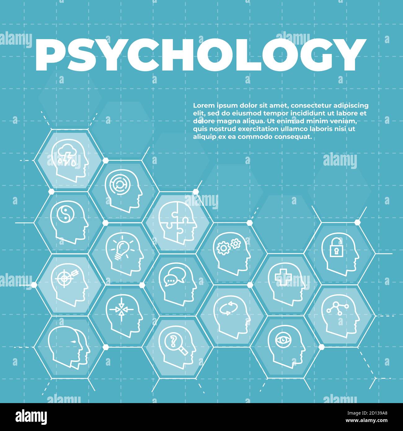 Psychology background with icons and signs Stock Vector Image & Art - Alamy