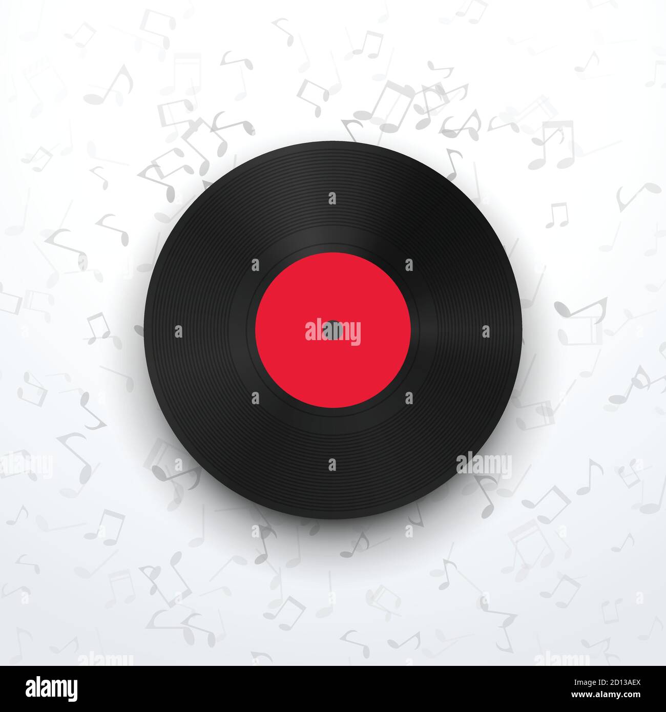 front view to vinyl record light background Stock Vector Image & Art ...