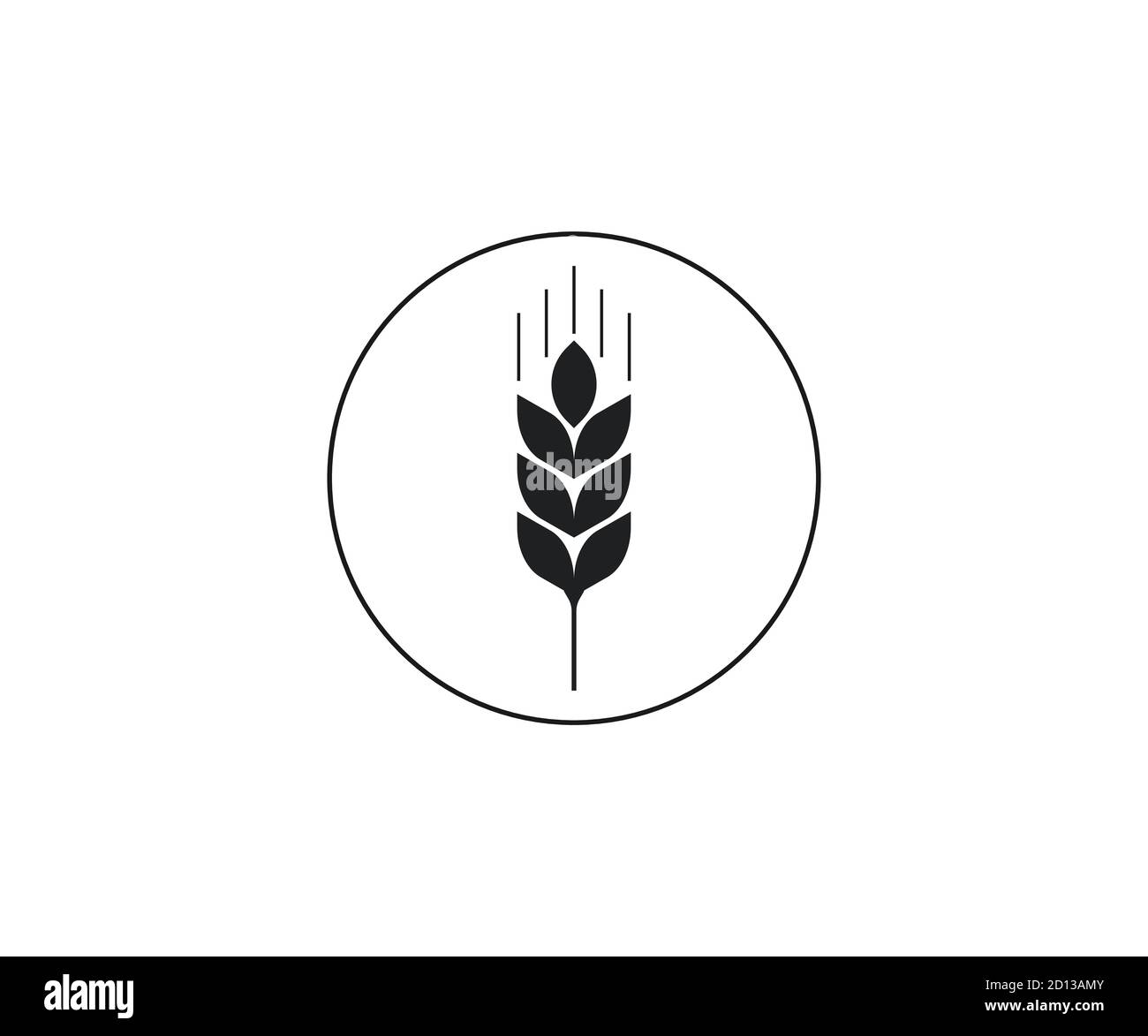 Wheat, crop, grain, agriculture icon. Vector illustration, flat design ...