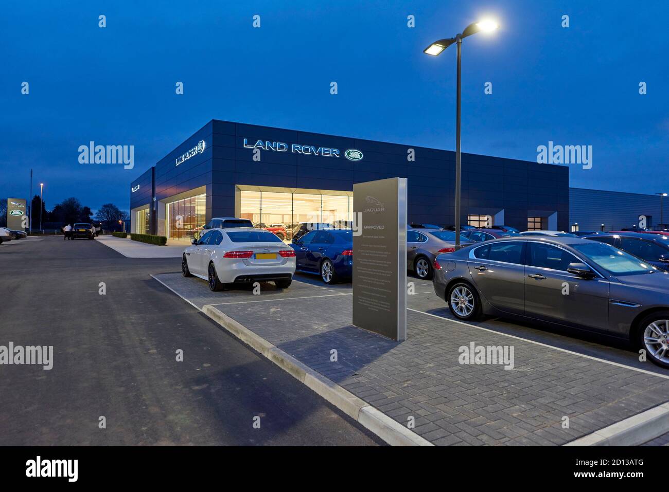 Jaguar Land rover dealership, Boston, eastern England,UK Stock Photo ...