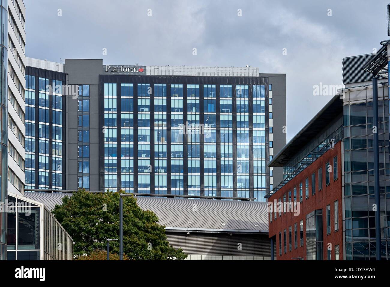 Modern Office buildings in Leeds city centre, West Yorkshire, northern ...