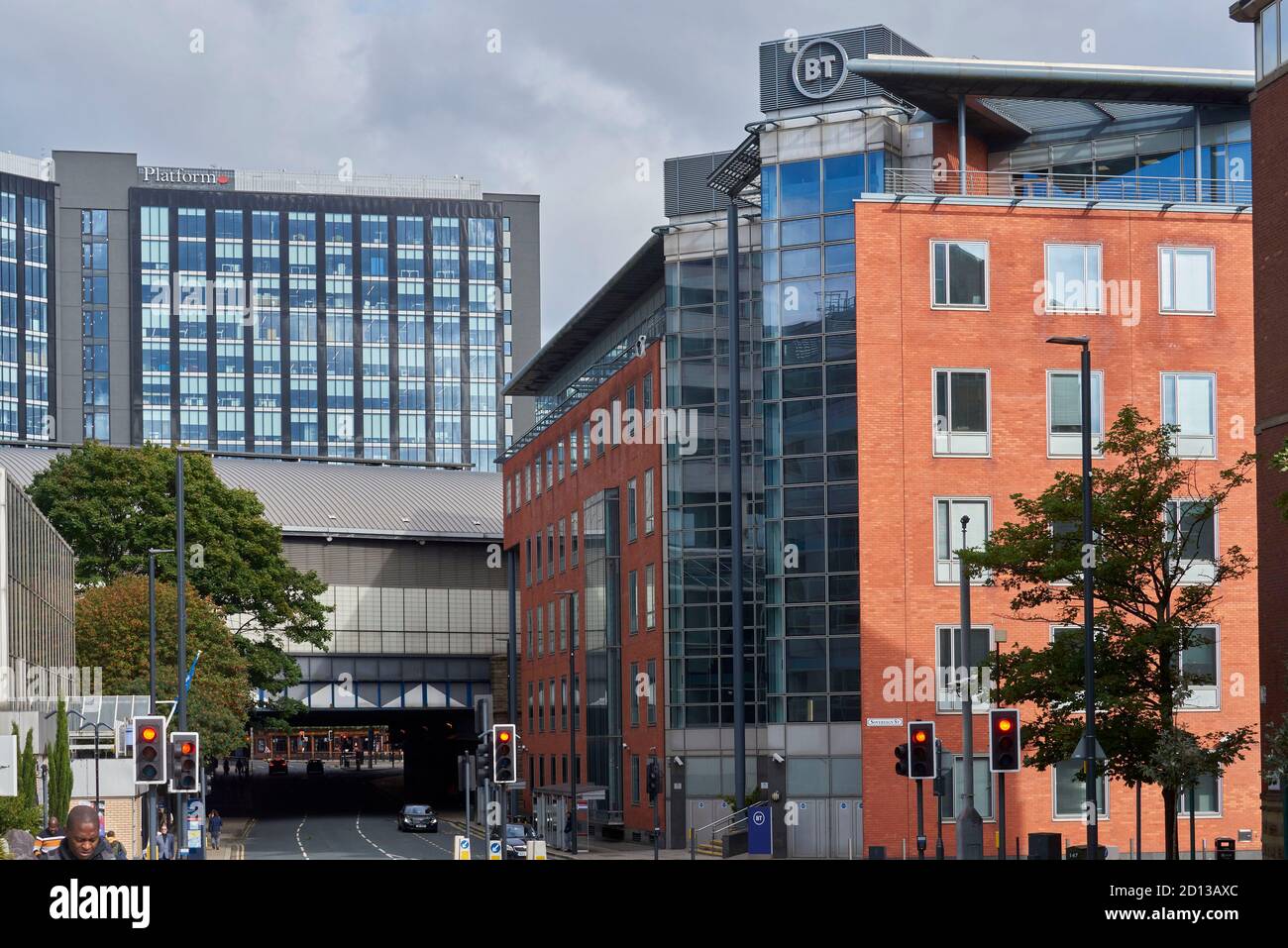 Modern Office buildings in Leeds city centre, West Yorkshire, northern ...