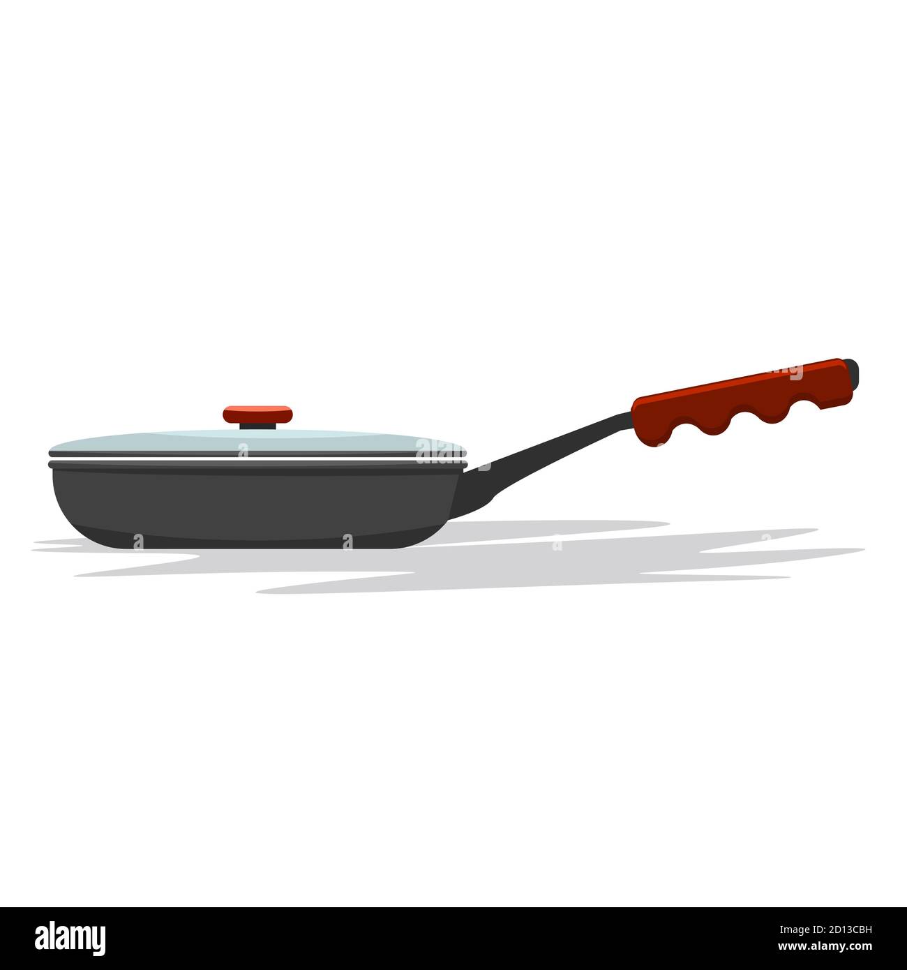 Fry pan side Stock Vector Images - Alamy