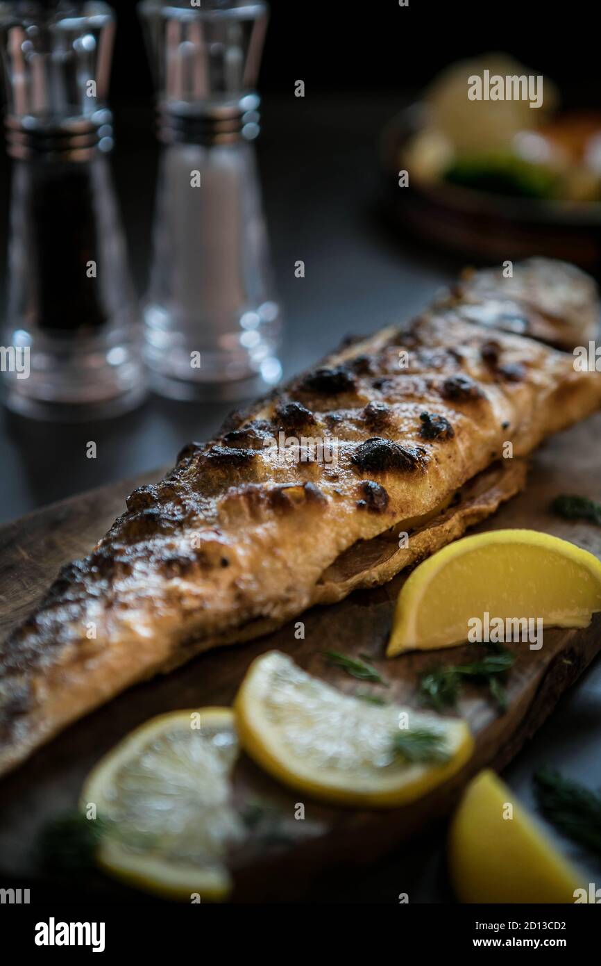 Sea Bass Turkish Style Stock Photo - Alamy
