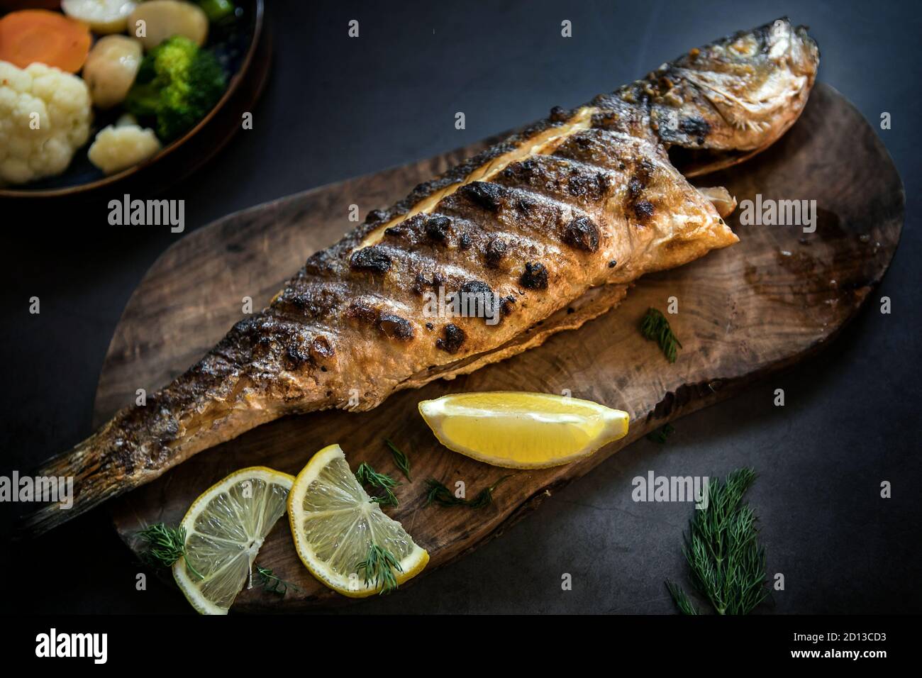 Sea Bass Turkish Style Stock Photo - Alamy