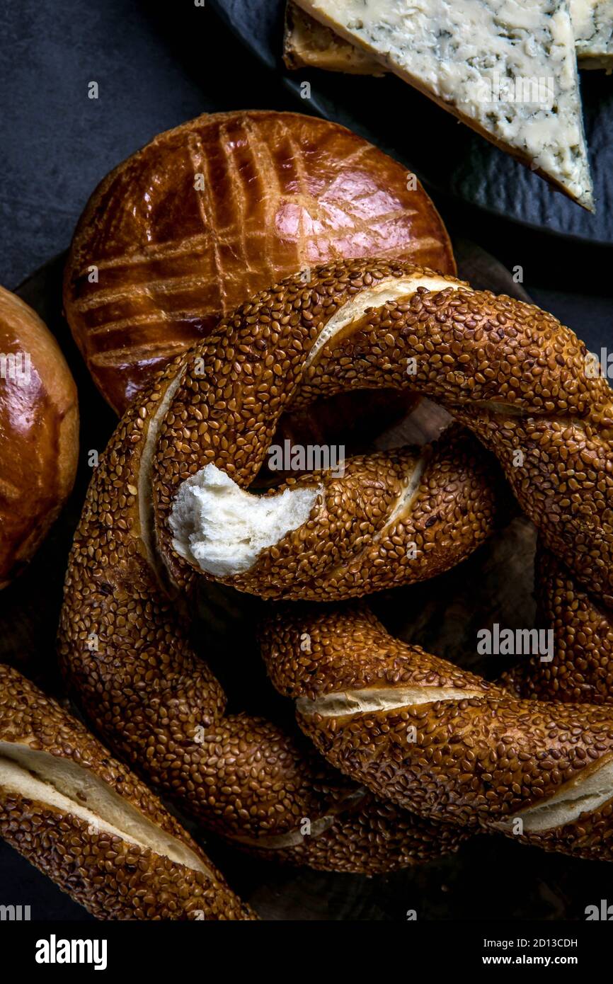 Pretzel sesame seeds on hi-res stock photography and images - Alamy