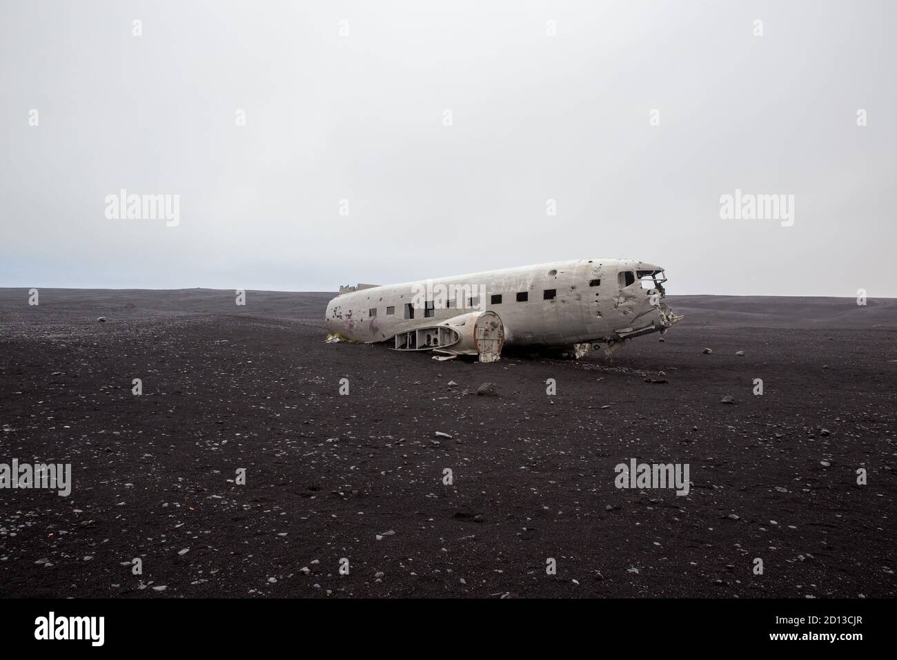 1973 US Navy C-117D Solheimasandur aircraft crash in Iceland Stock ...