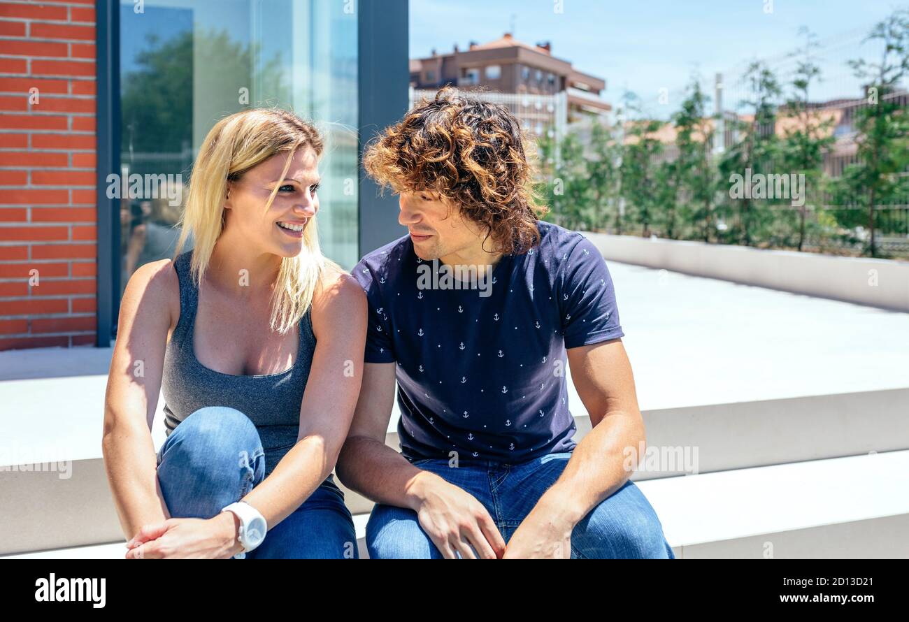 Man in front stairs hi-res stock photography and images - Alamy