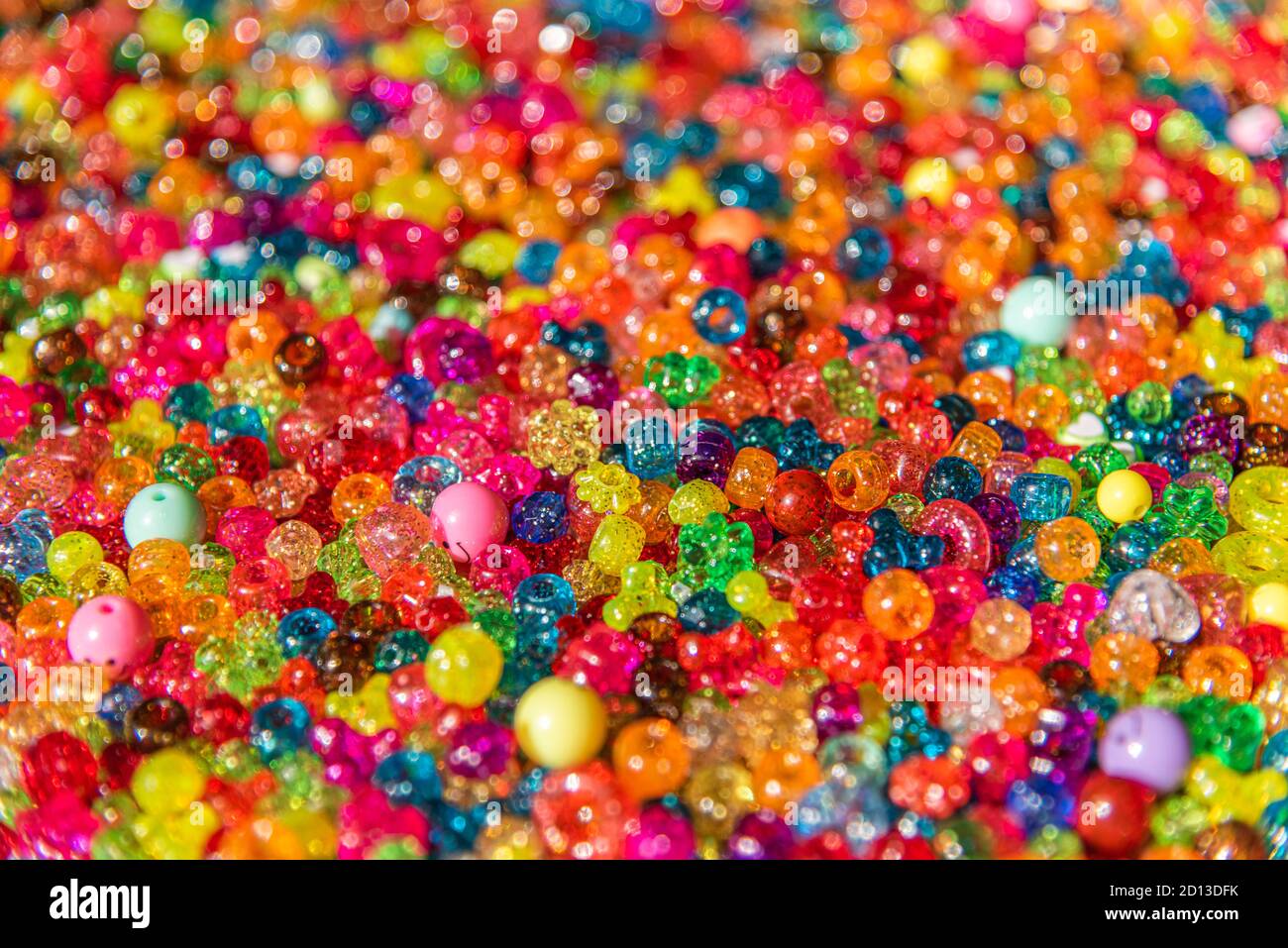 A very colorful background of sparkling beads Stock Photo - Alamy