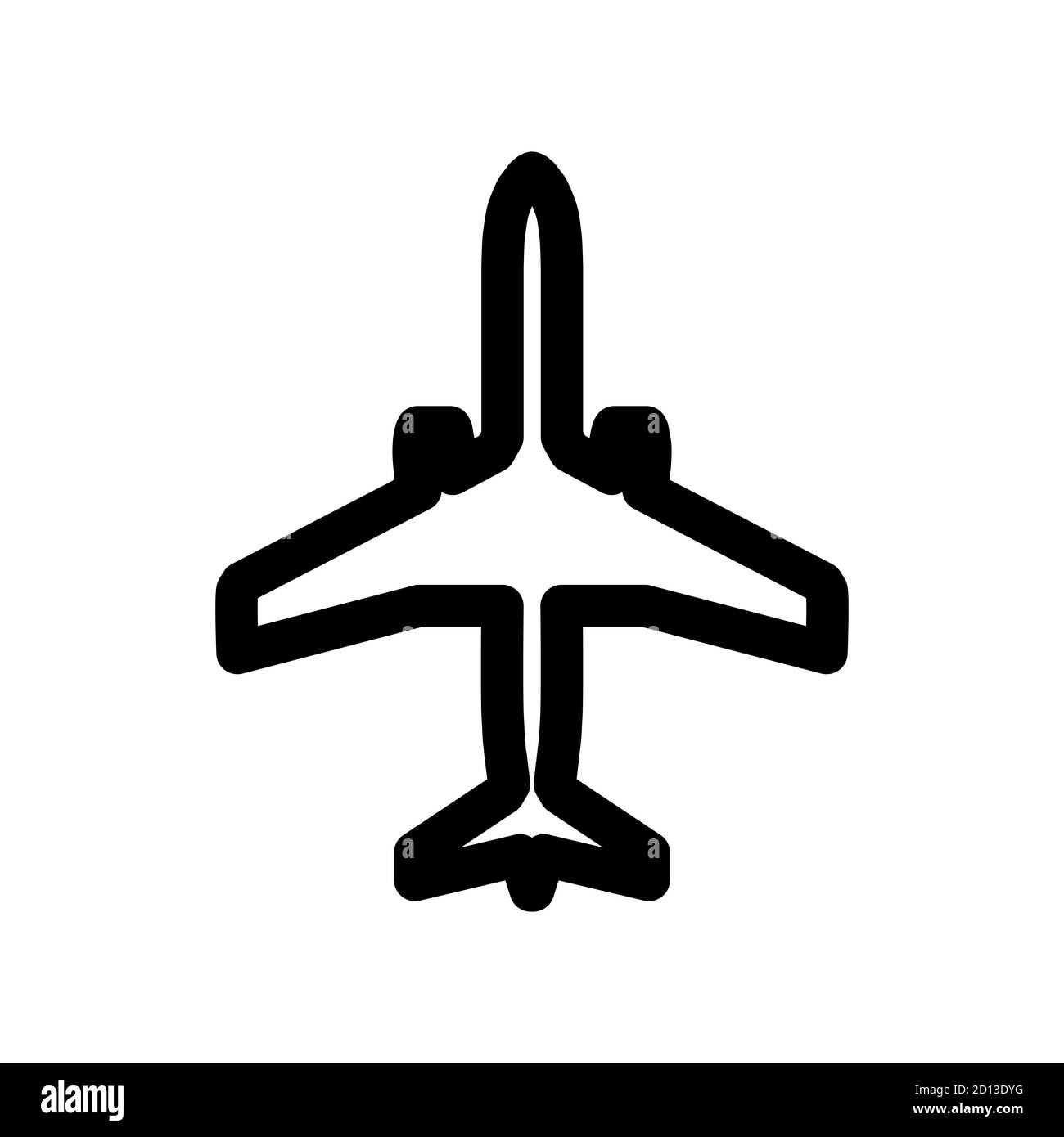 Airplane Vector Outline