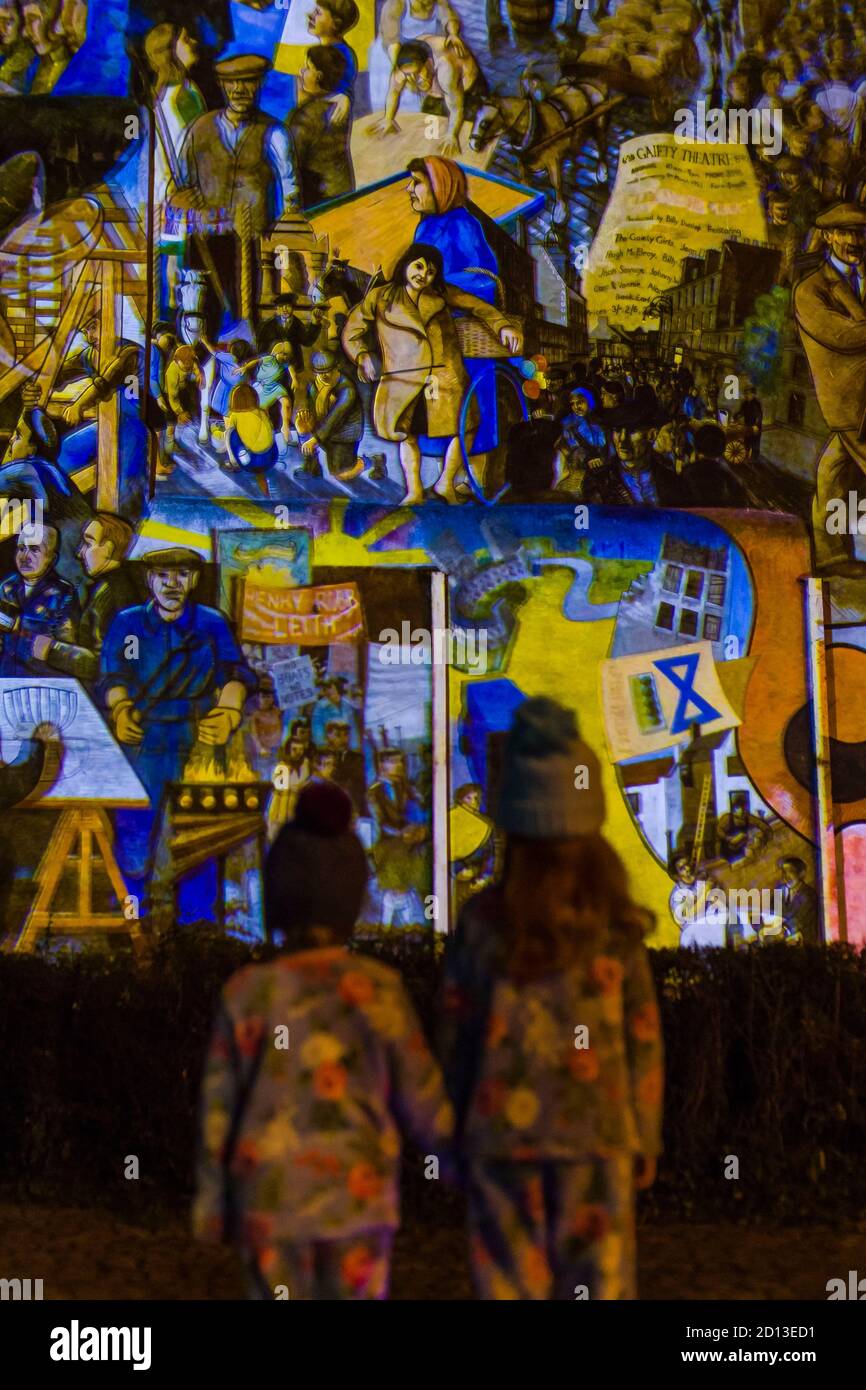 Brother and sister Euan (4) and Bonnie (5) Thompson stand in front of ...
